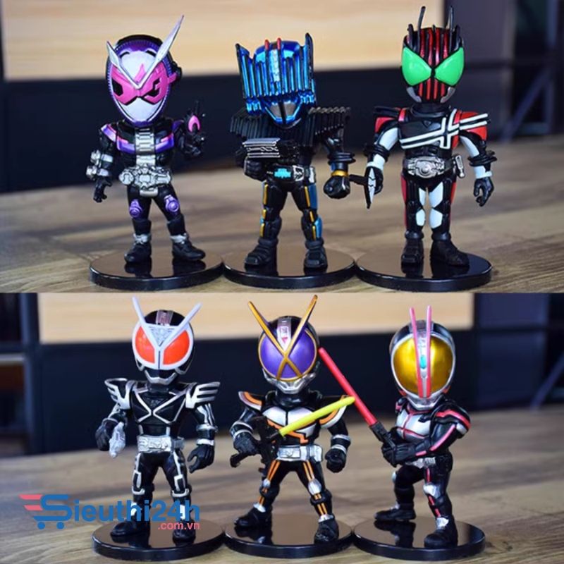 Mô Hình Bộ 6 nhân vật Kamen Rider chibi bản B - Cao 10cm - nặng 300gram | Siêu Thị 24H SV Mart ...